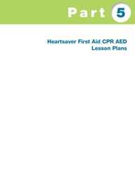 Heartsaver® First Aid CPR AED Printable Lessons Plans