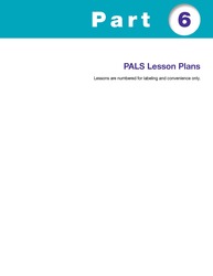 PALS Printable Lesson Plans